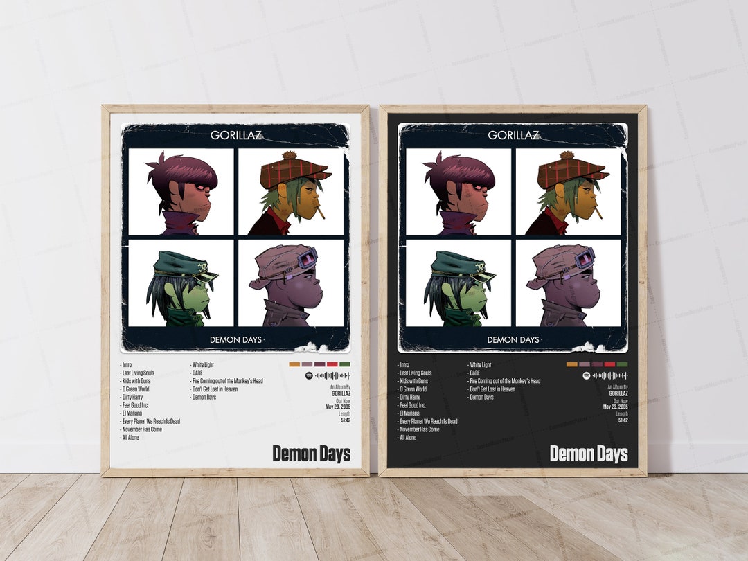Gorillaz Poster Demon Days Poster Custom Album Poster - Etsy
