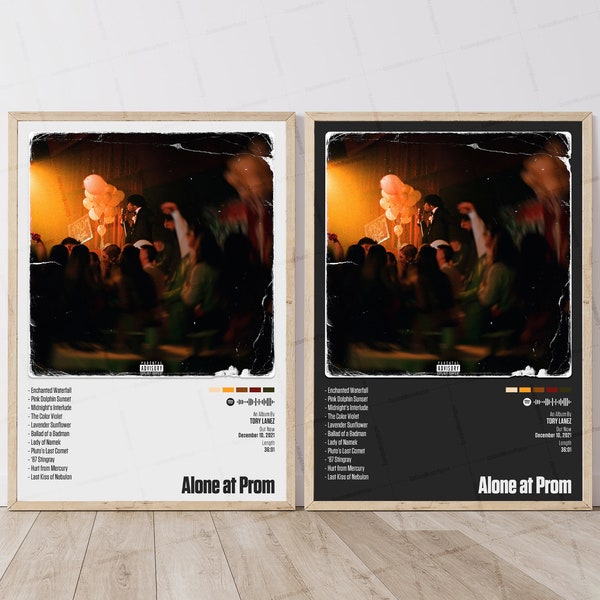Alone at Prom Tracklist - Etsy