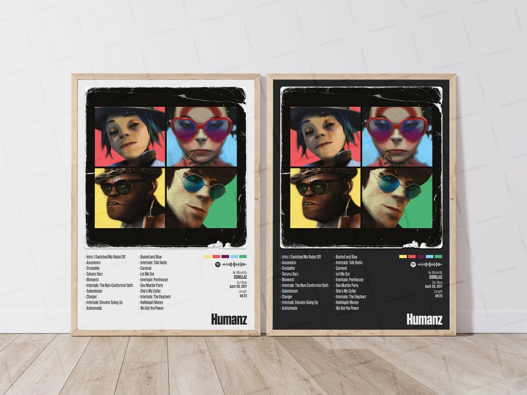 Gorillaz Poster Humanz Poster Custom Album Poster Custom - Etsy UK