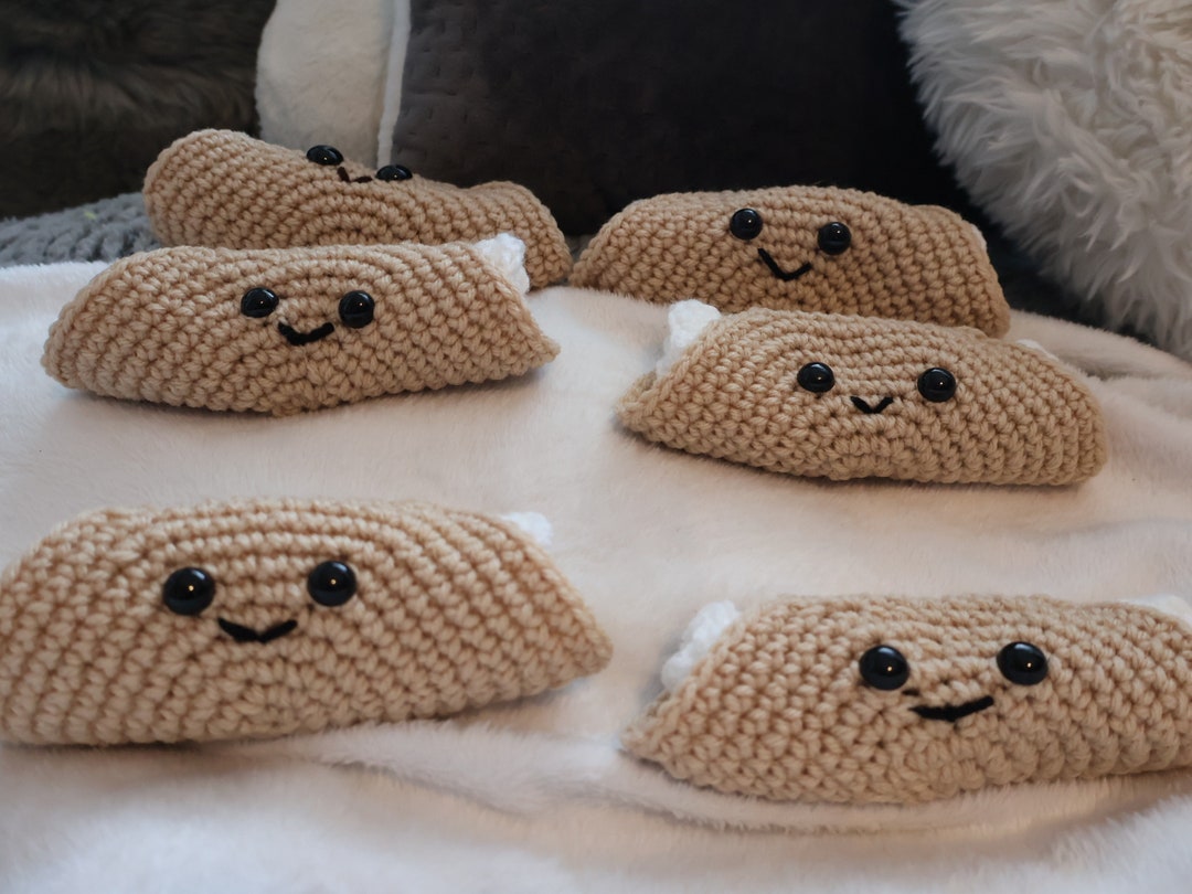 Crochet Cannoli Plushie: Handmade Stuffed Dessert Toy - Etsy