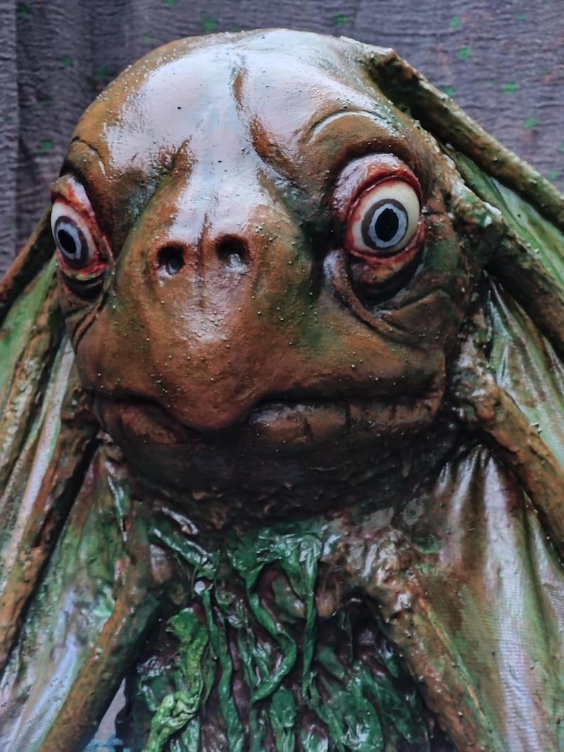 Doctor Who Sea Devil 1:1 Scale Mixed Media Wall Hanger Half Bust - Etsy UK