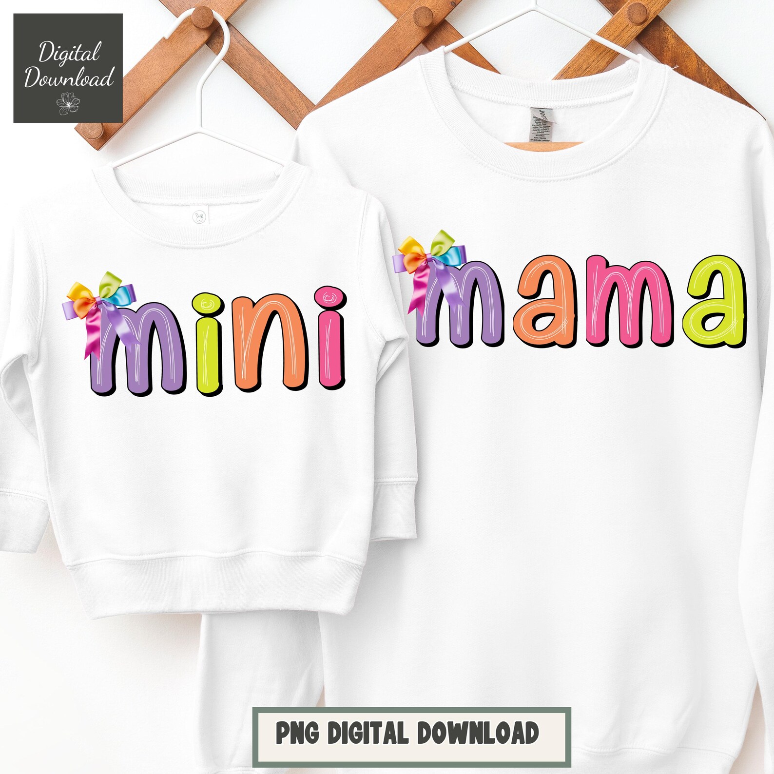 Mama and Mini PNG | Mommy and Me PNG | Matching Mom and Baby PNG | Mom ...