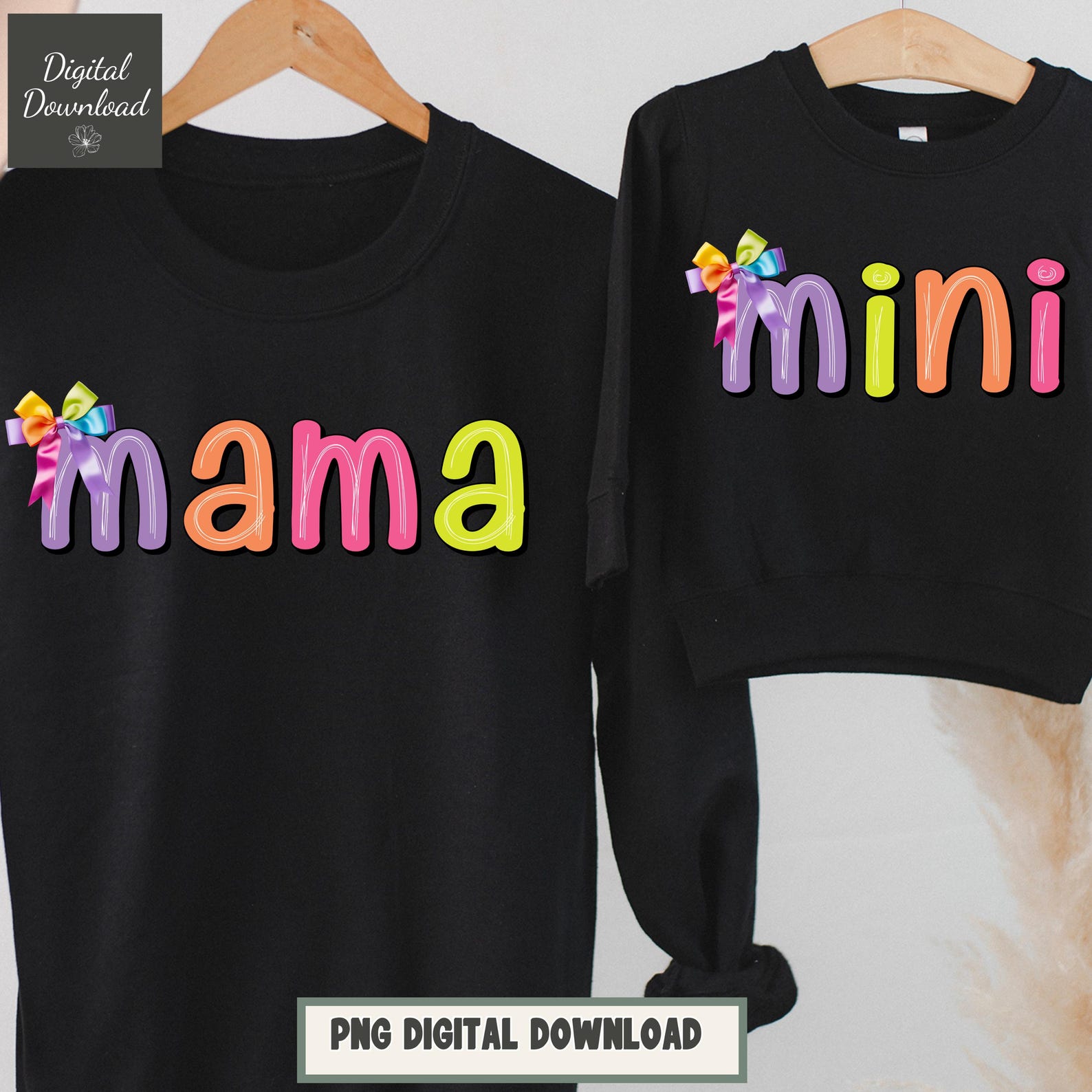 Mama and Mini PNG | Mommy and Me PNG | Matching Mom and Baby PNG | Mom ...
