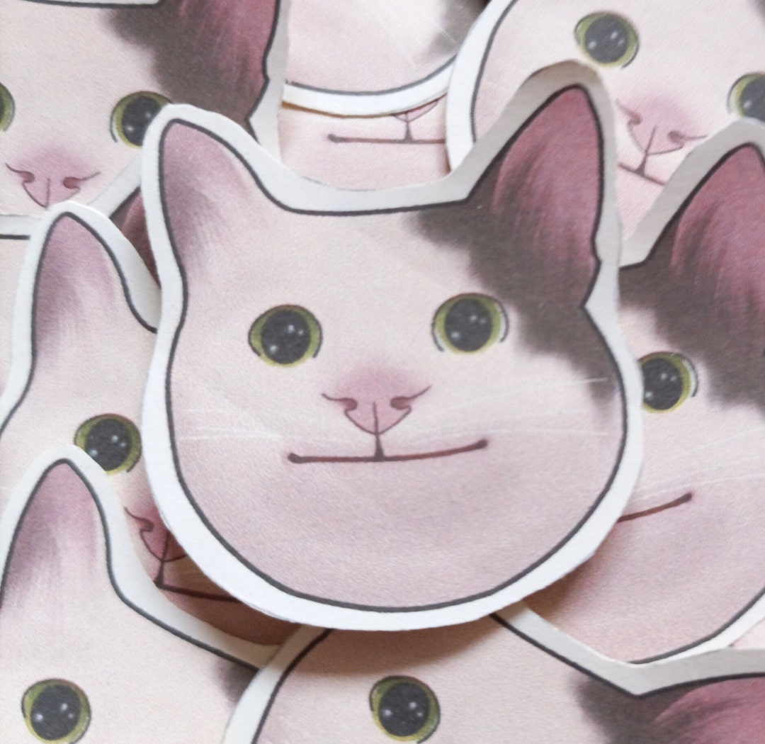 Polite Cat Sticker - Etsy