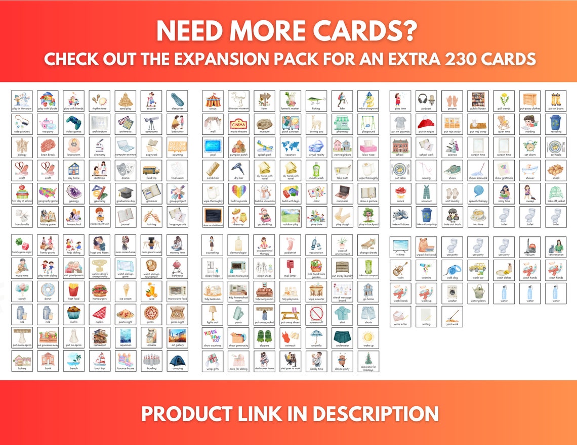 Editable Daily Tasks Routine Chart (150 Pack), Daily Visual Routine ...