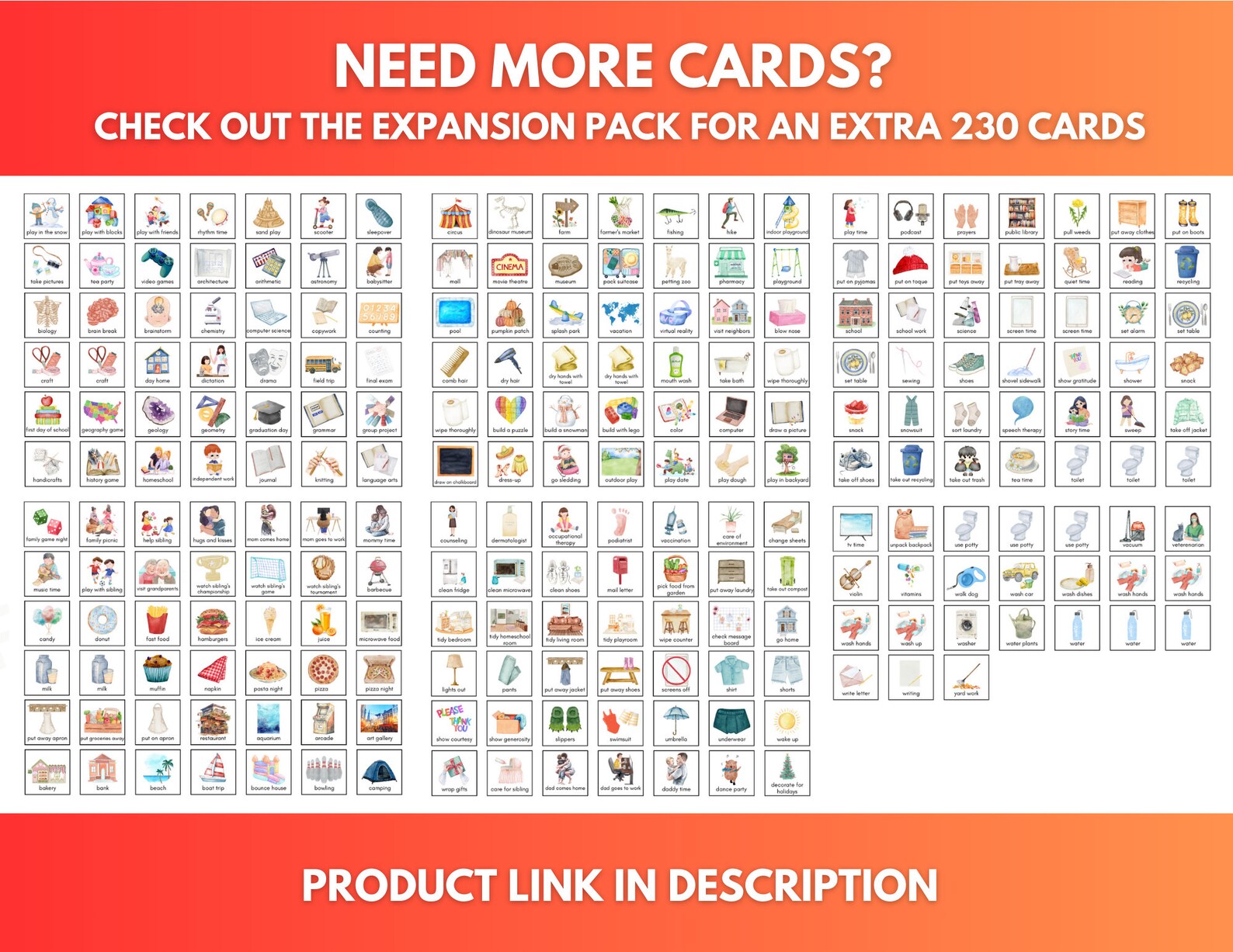 Editable Daily Tasks Routine Chart (150 Pack), Daily Visual Routine ...