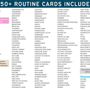 Editable Kids Daily Visual Routine Cards and Chore Chart, Daily Visual ...