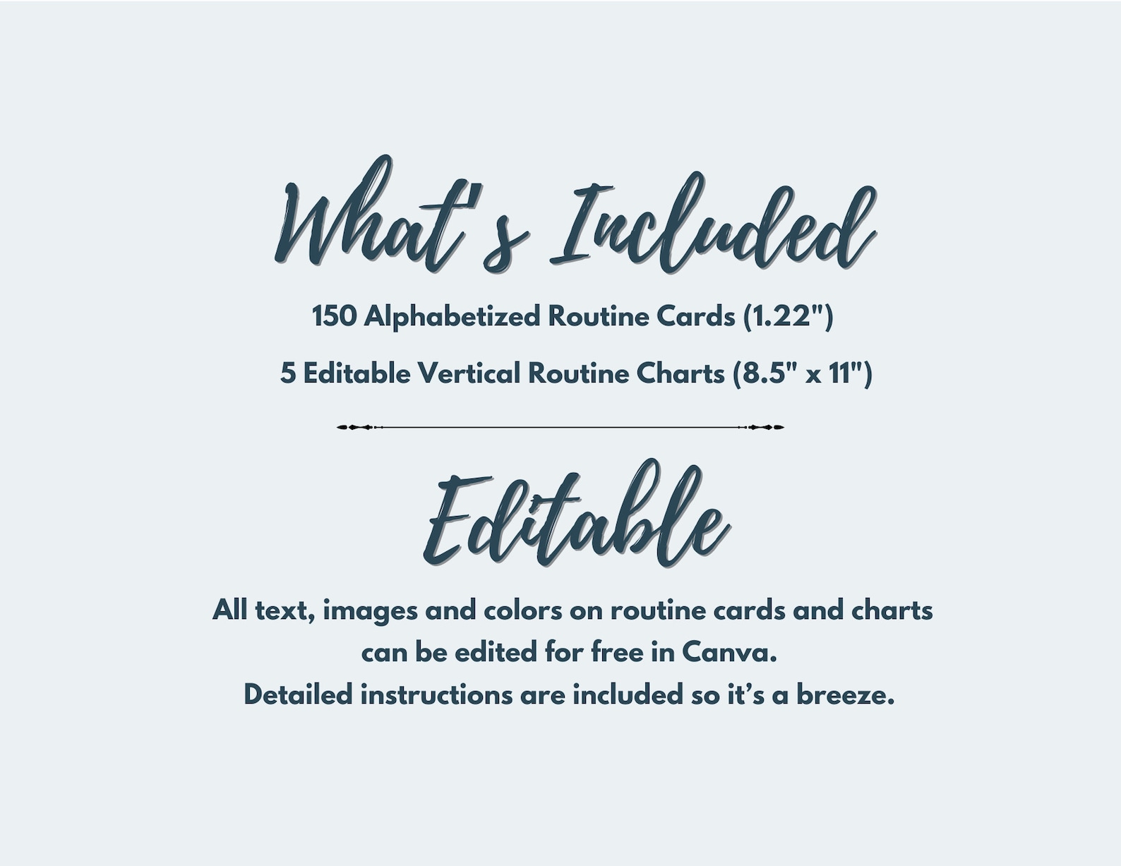 Editable Daily Tasks Routine Chart (150 Pack), Daily Visual Routine ...