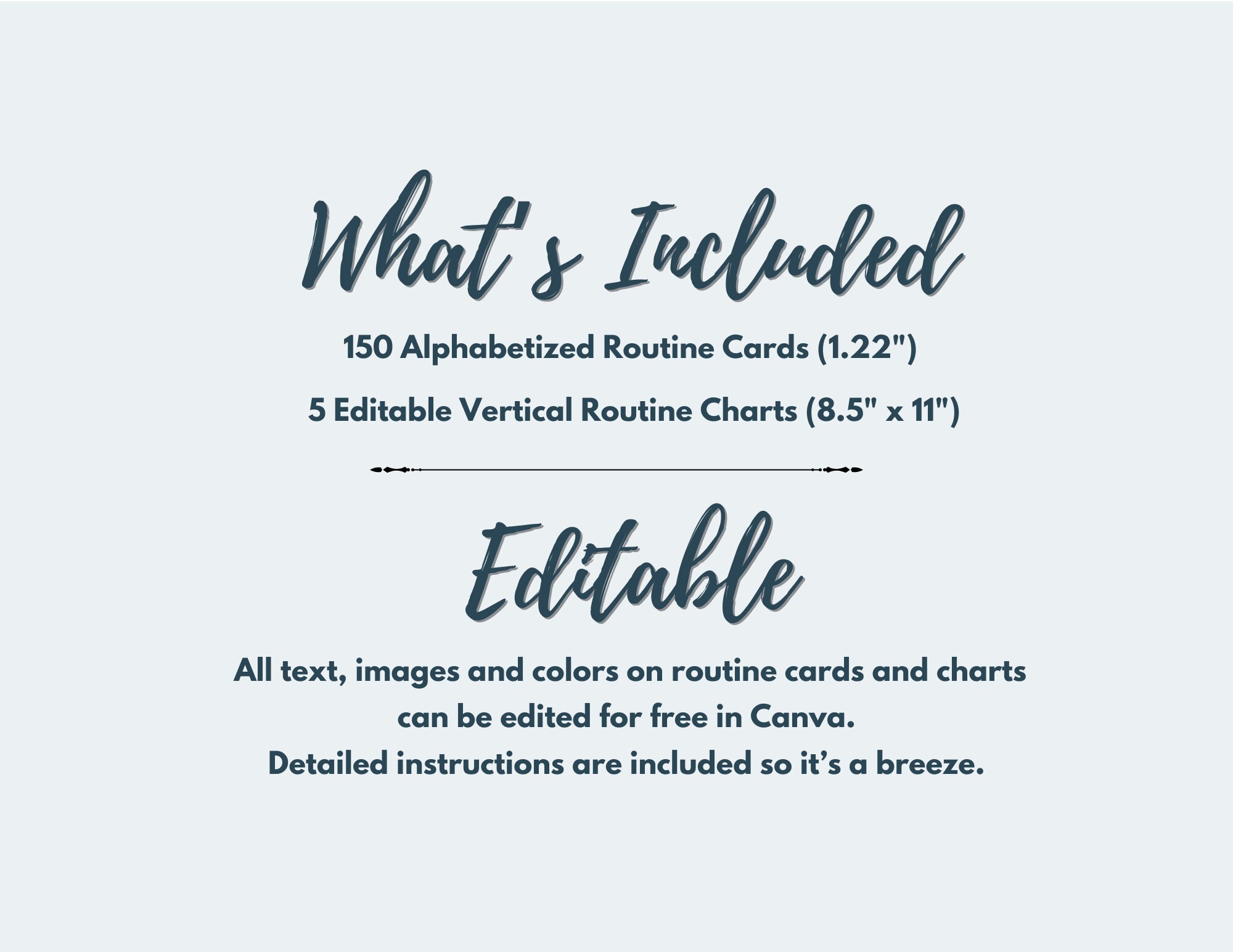 Editable Daily Tasks Routine Chart (150 Pack), Daily Visual Routine ...