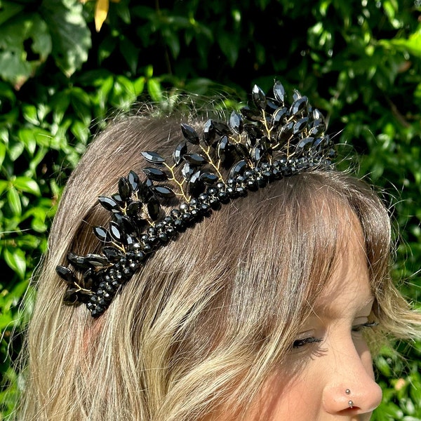 Black Tiara - Etsy