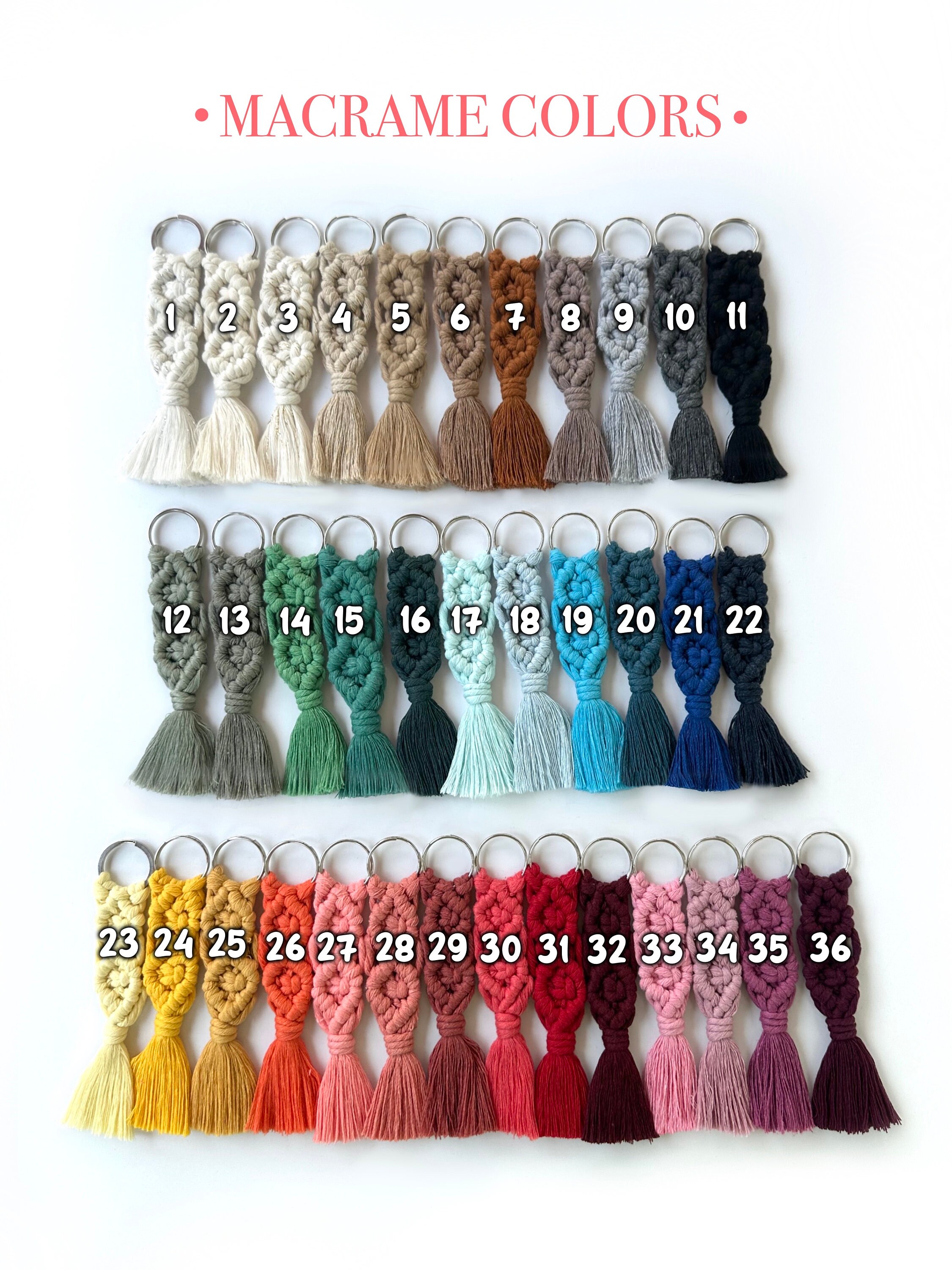 Baby Shower Favors for Guest / Macrame Keychain / Welcome to - Etsy