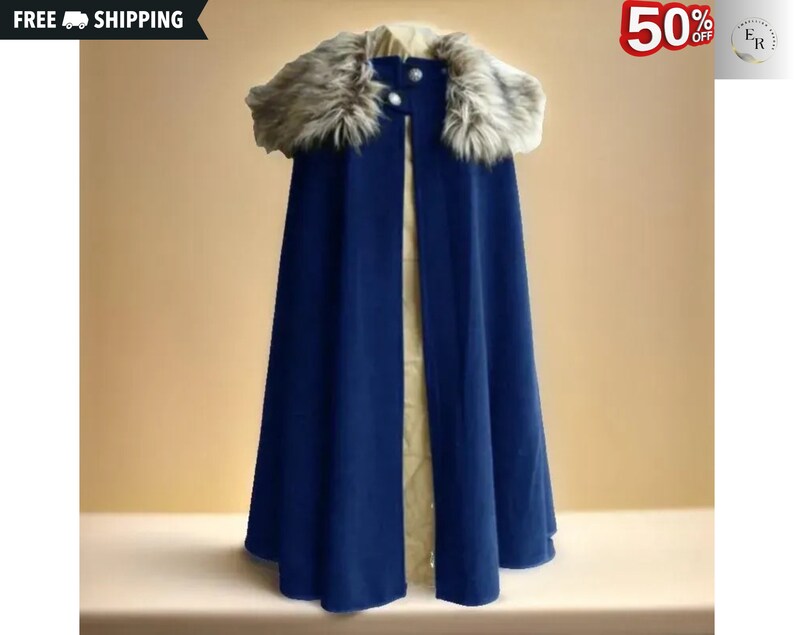 Medieval Fur Cloak Renaissance Fair Larp Viking Cloak Cape - Etsy Canada