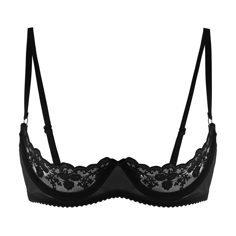 Shelf Bra Open See Through Open Cupless Bra Quarter Сup Etsy Canada