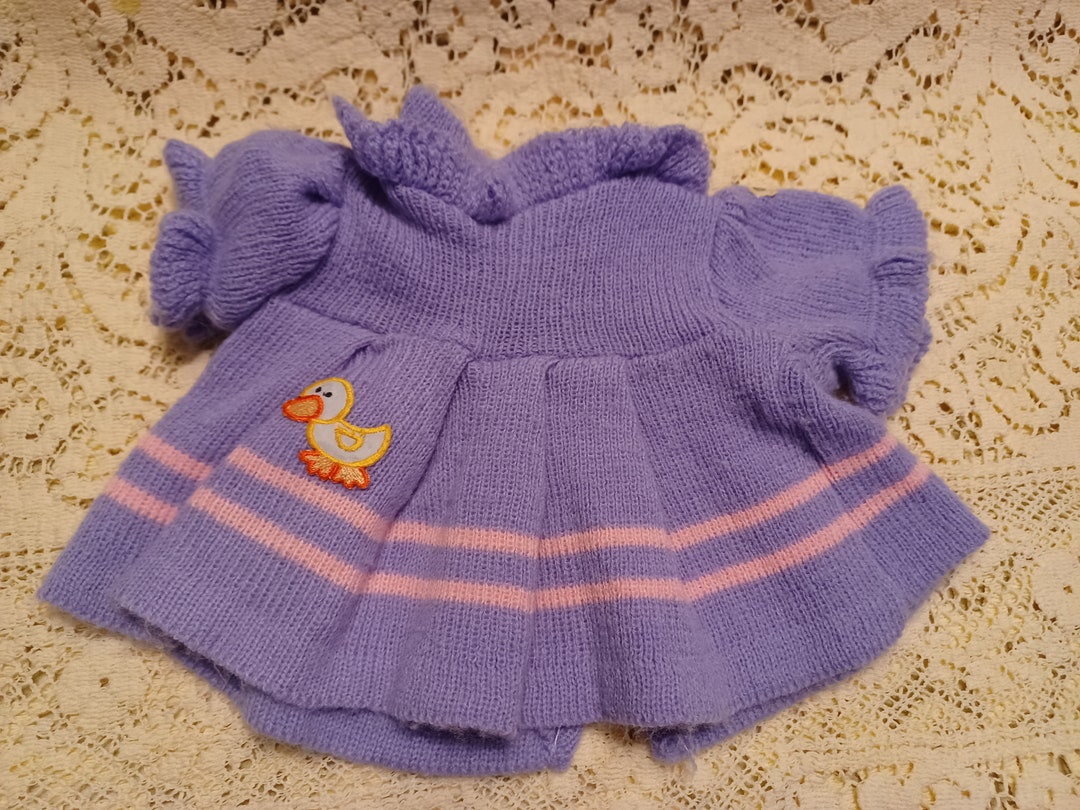 Cabbage Patch Kids Purple Knit Dress With Duck Patch - Etsy