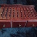Wooden Thread Box With Drawer and Display Pegs - Etsy