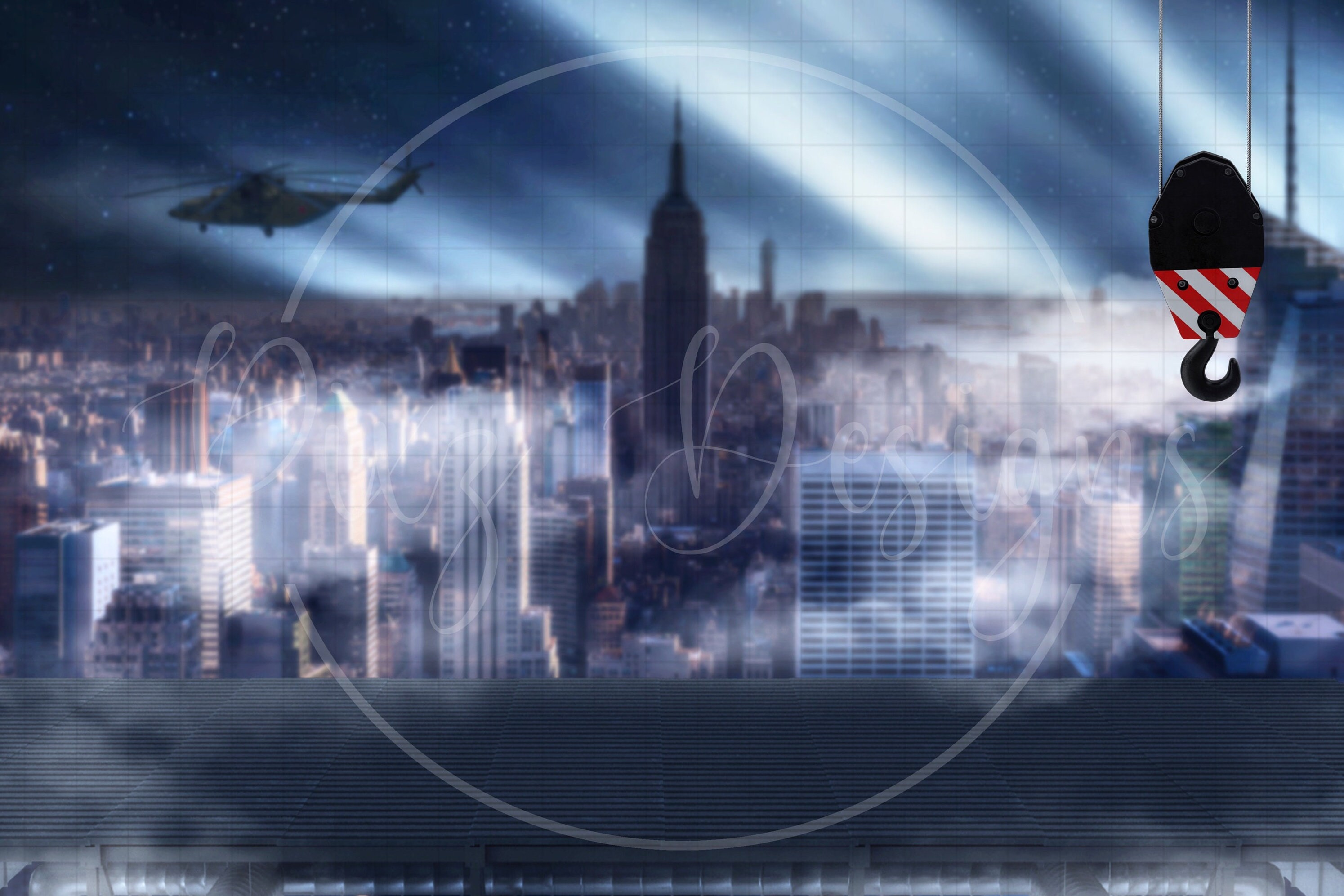 Super Hero Digital Backdrop, Digital Background, Super Hero City ...