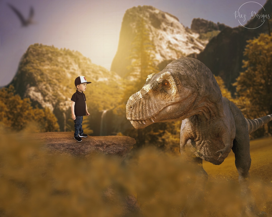 Dinosaur Cliff Digital Backdrop/ Dino Background, Dinosaur Ledge ...