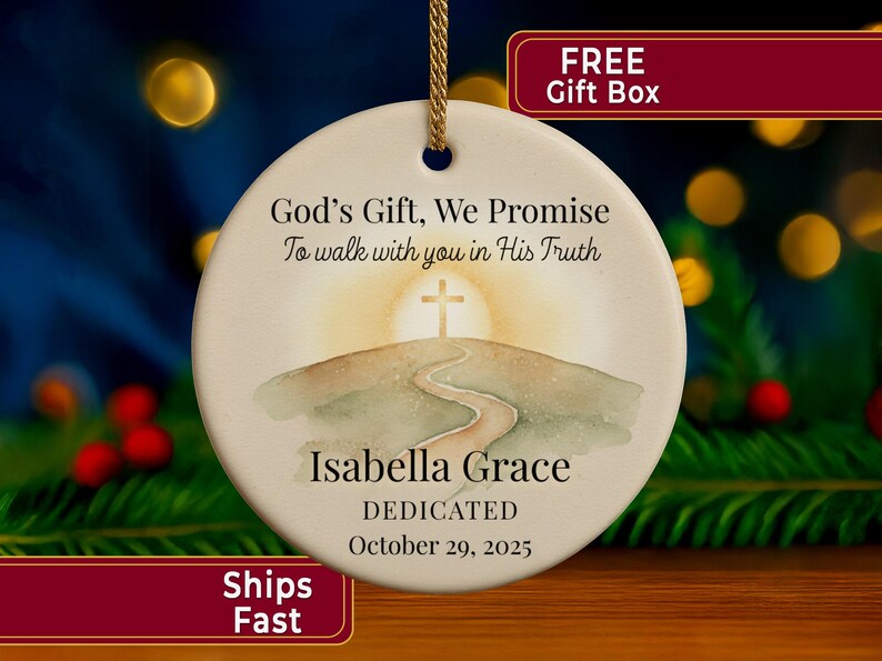 Baby Dedication Gift Girl Baby Dedication Gift Boy Dedication Ornament ...