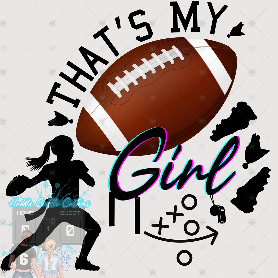 QB Females in Flag Football Png,that's My Girl Flag Football Png, Flag ...