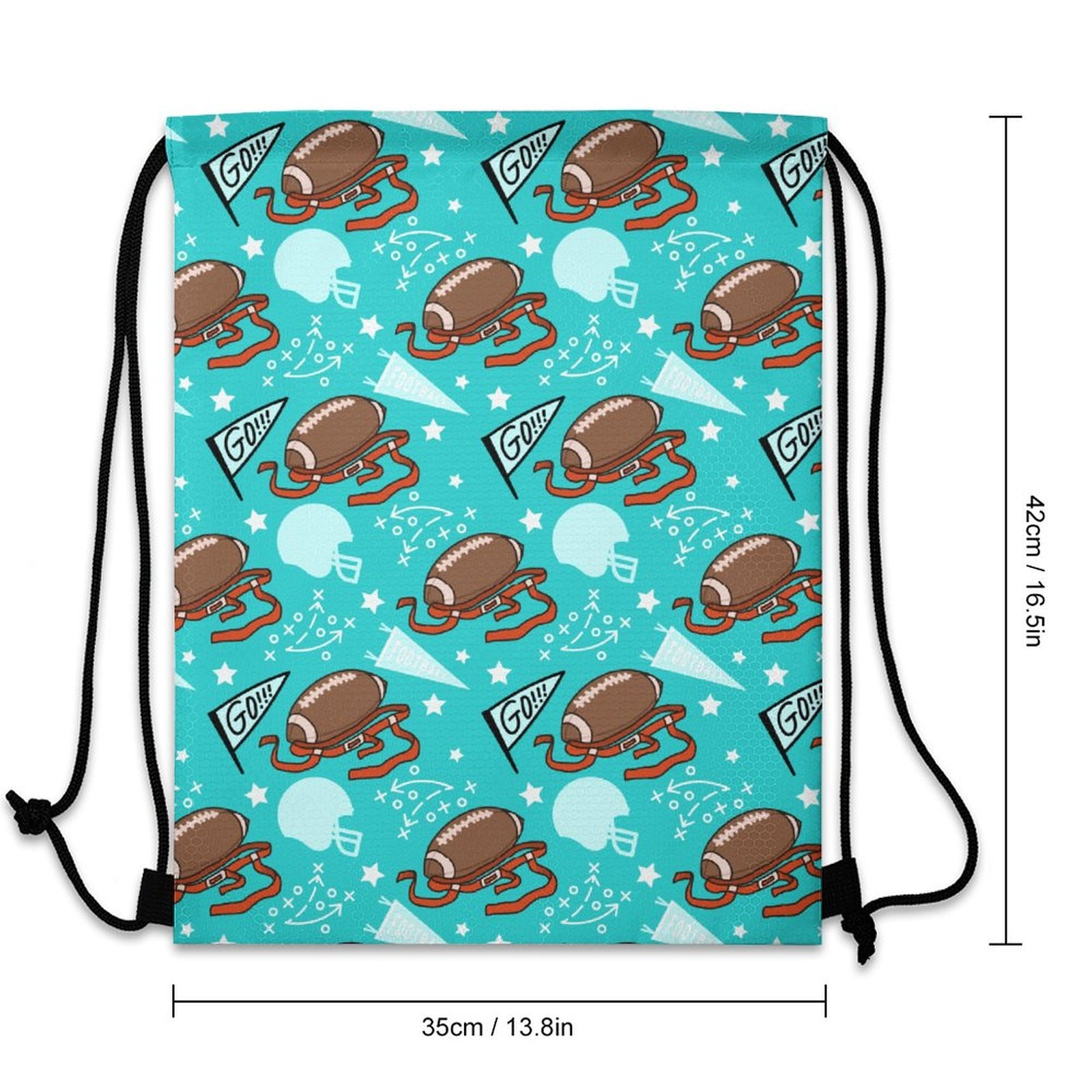 Custom Waffle Cloth Drawstring Bags Personalized Tote, Unique Gift, Eco ...