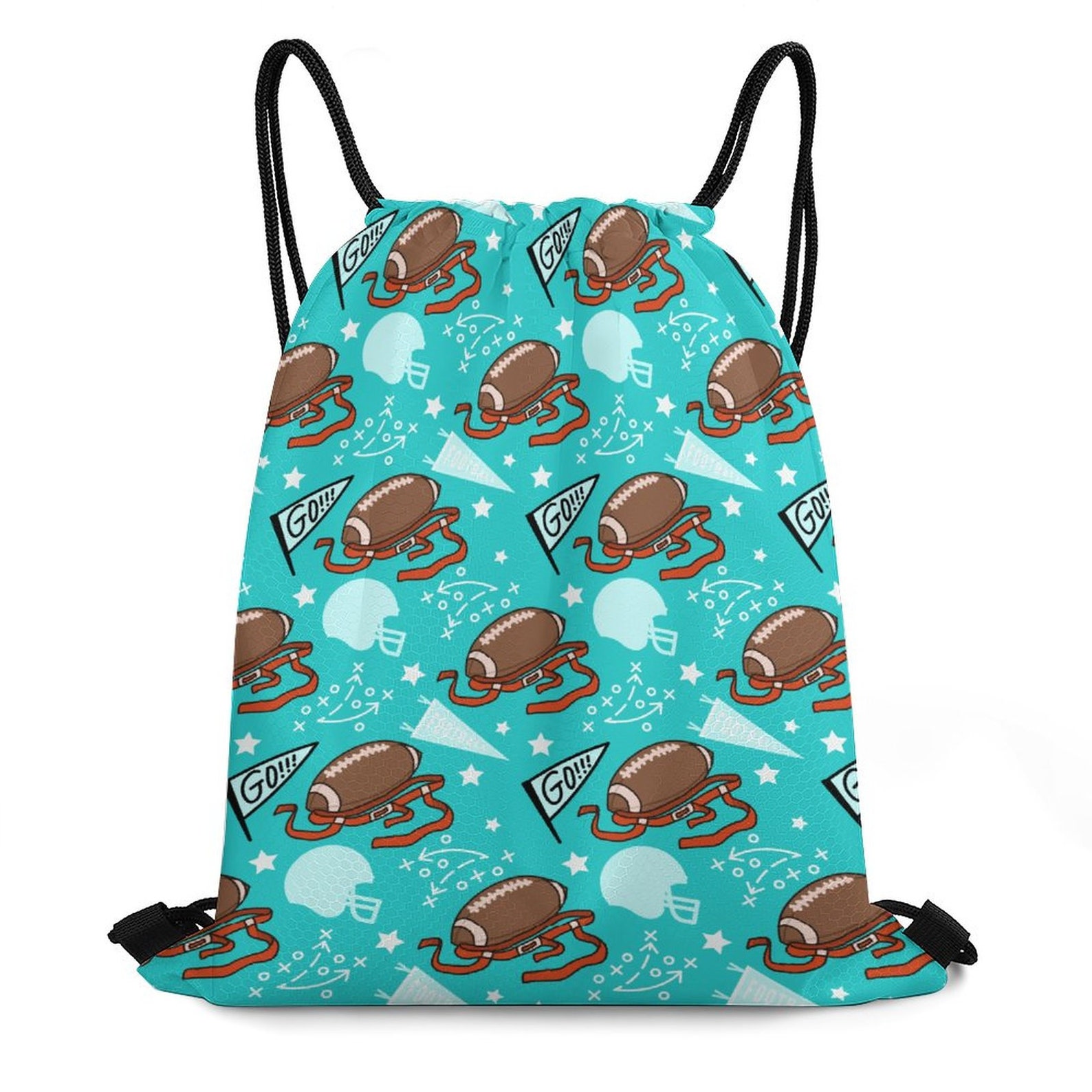 Custom Waffle Cloth Drawstring Bags Personalized Tote, Unique Gift, Eco ...