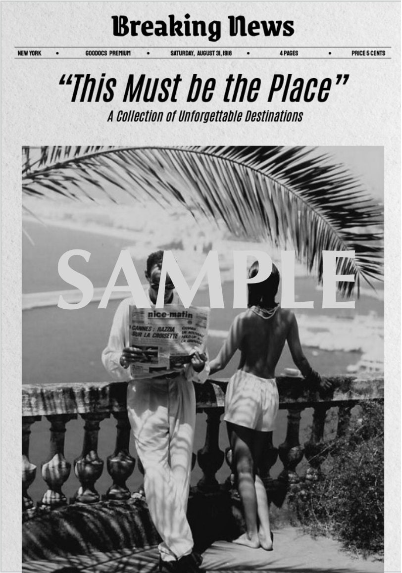 Vintage Newspaper Poster digital Download - Etsy