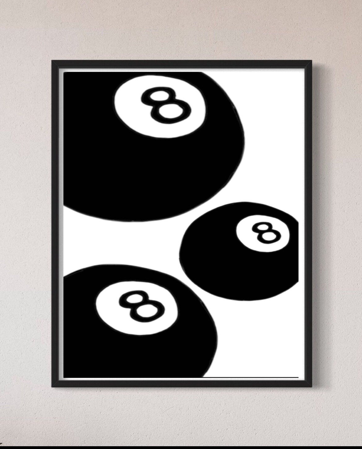 8 Ball Trendy Billiards Wall Art - Etsy