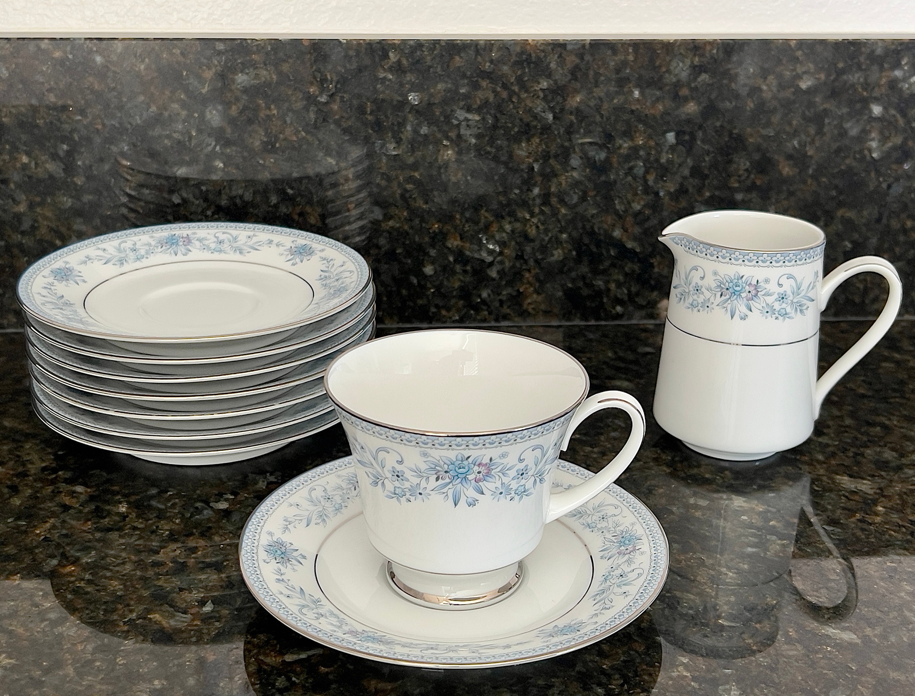 Fine China Noritake Blue Hill - Etsy