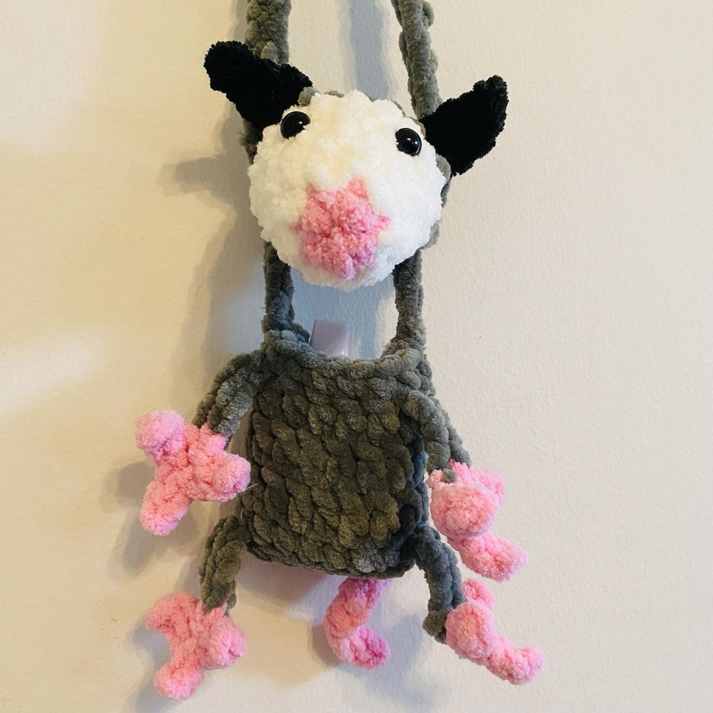 No-sew! Opossum Crochet PATTERN ONLY Air Pod Case Car Hang Vape Holder ...