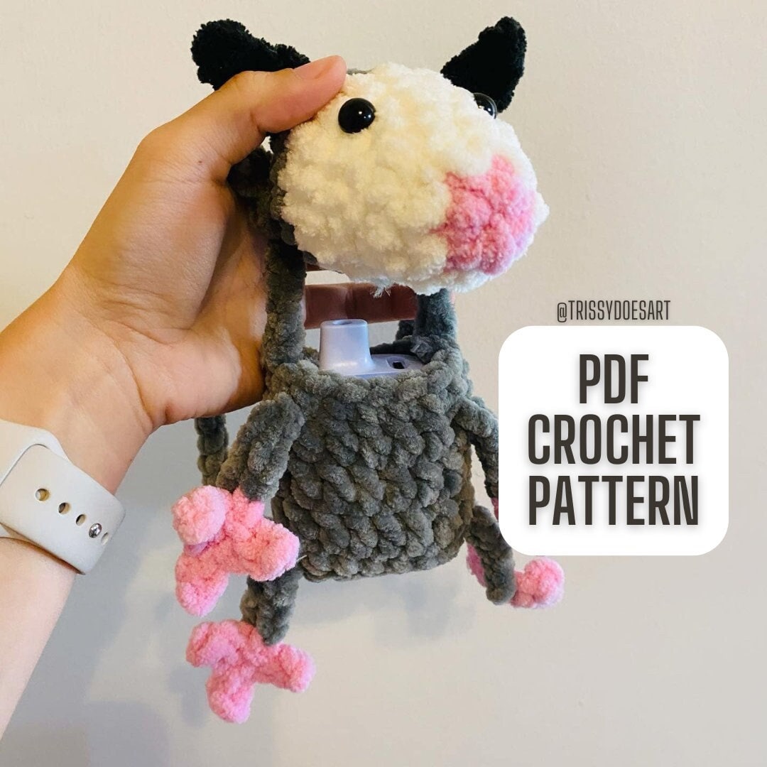 No-sew! Opossum Crochet PATTERN ONLY Air Pod Case Car Hang Vape Holder ...