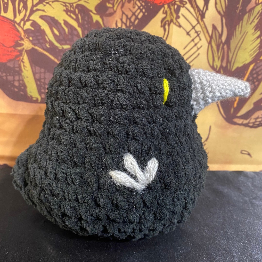 Crochet Raven Plush Crow Stuffed Animal Handmade Gift - Etsy