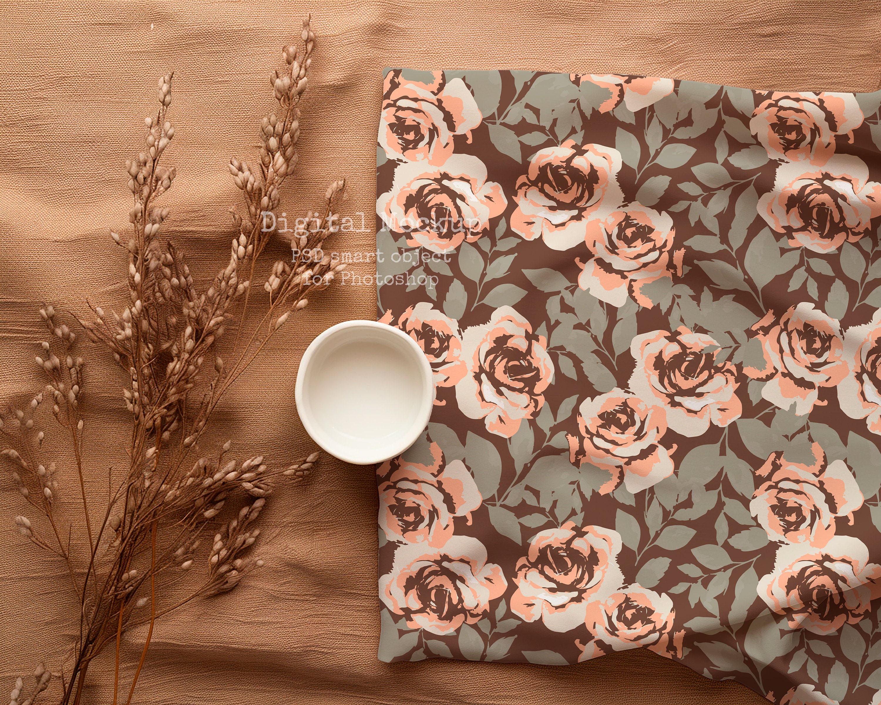 Cozy Folded Fabric Mockup Fabric Mockup Psd Textile Mockup - Etsy