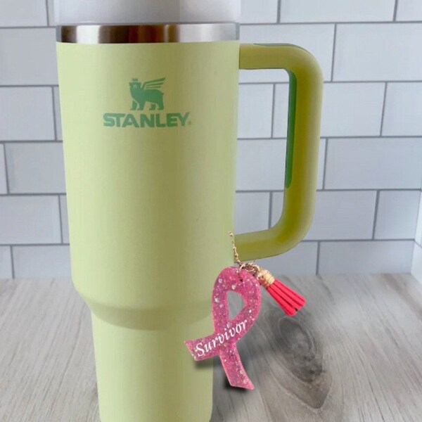 Cancer Ribbon Stanley Charm - Etsy