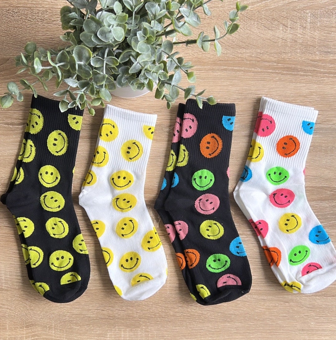 Smile Socks, Cute Socks - Etsy