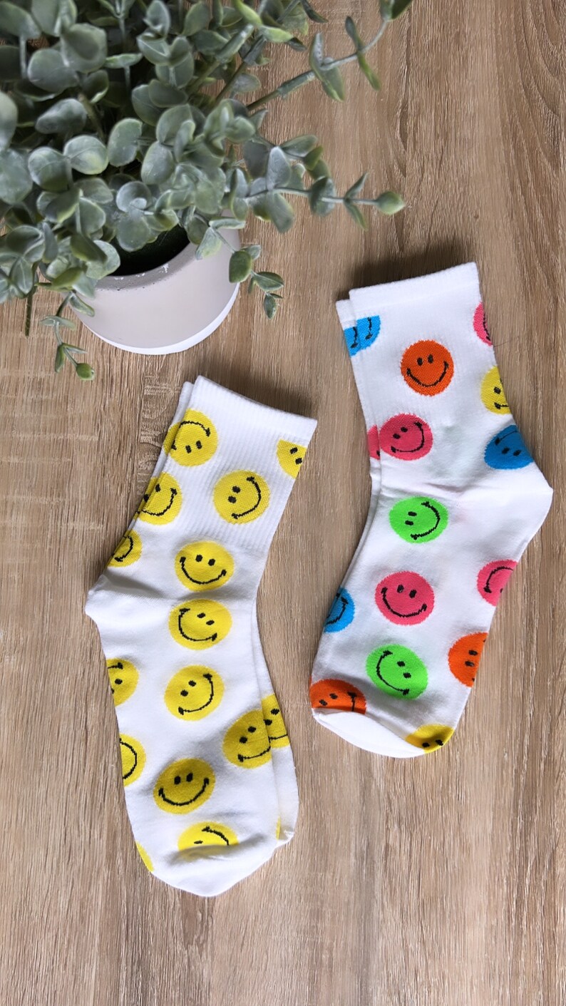 Smile Socks, Cute Socks - Etsy