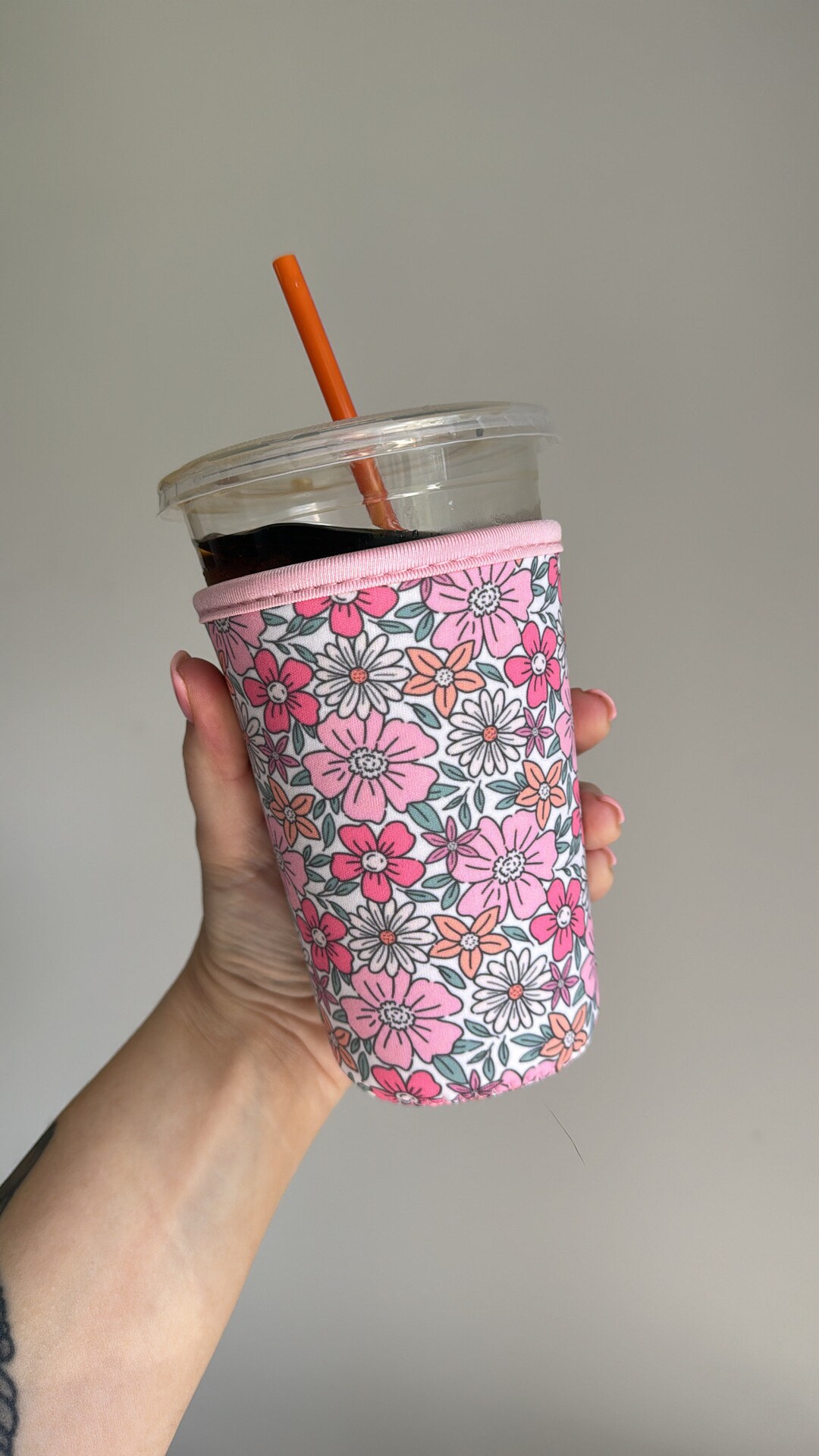 Summer Iced Coffee Sleeve, Spring Iced Coffee Sleeve, Coffee Sleeve ...
