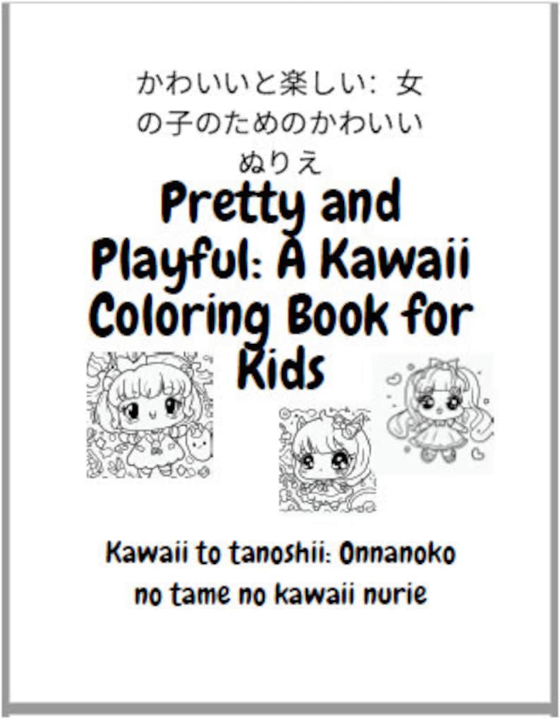 KAWAII COLORING BOOK - Etsy