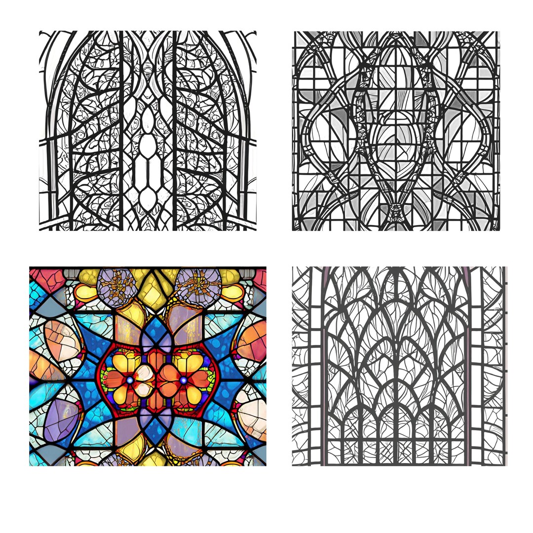 Stained Glass Patterns Coloring Pages Adult With 70 Inspirational ...