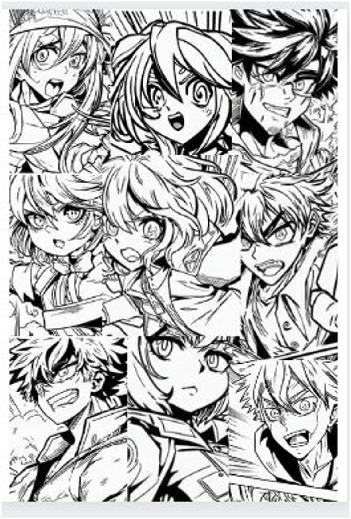 Manga Anime Style Coloring Pages for Boys and Girls - Etsy