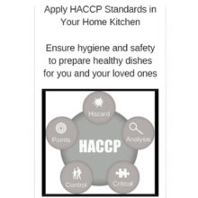 Approach Food Safety Apply HACCP Standards in Your Home Kitchen - Etsy