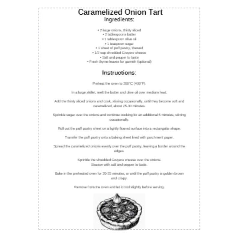 Onion Delights "to Prepare Tasty Menus From Appetizers to Desserts" - Etsy