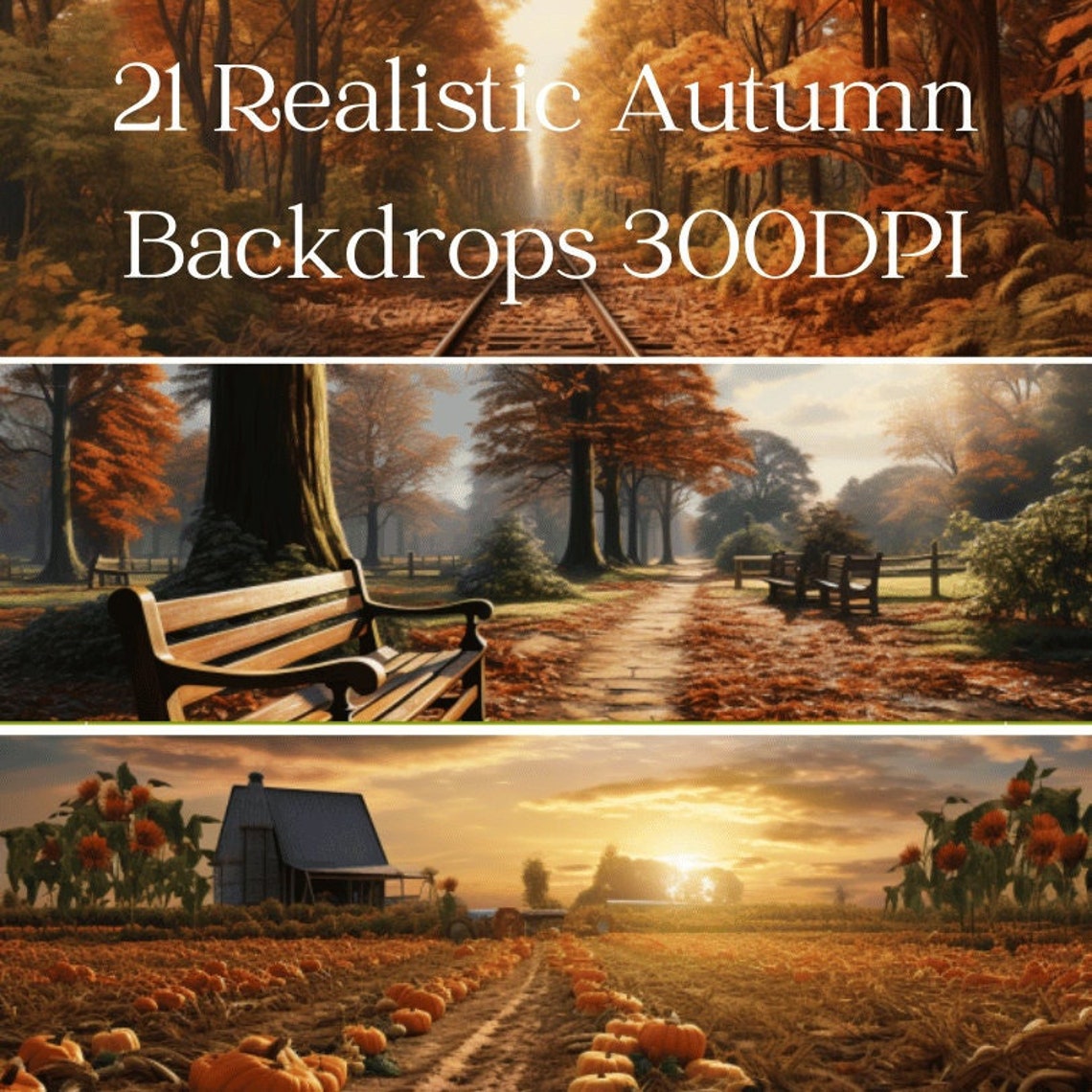 Autumn Backdrops - Perfect for Photography and Design 300 Dpi - Etsy