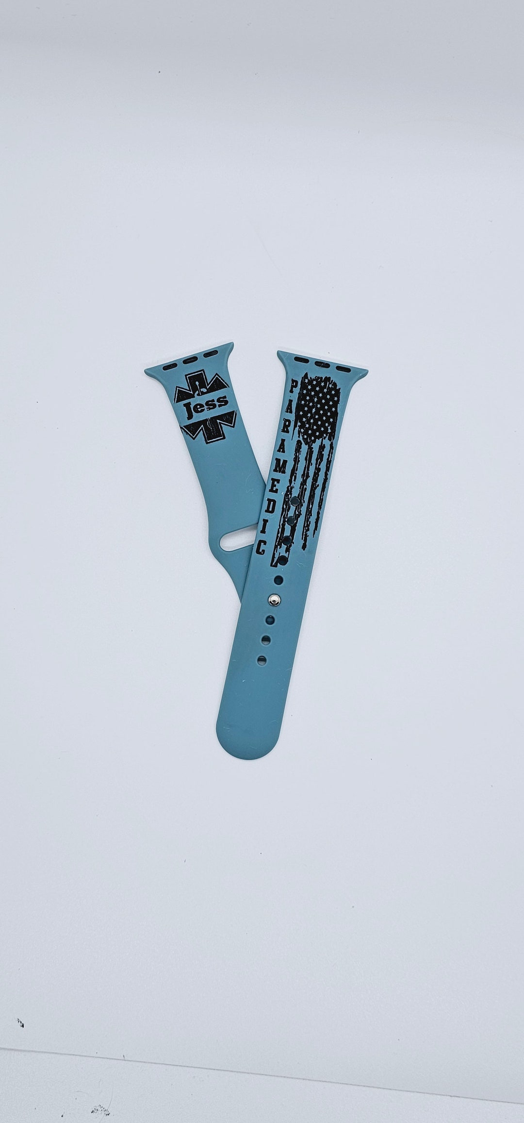 Paramedic EMT Watch Band Personalized Strap Compatible With Apple Watch ...