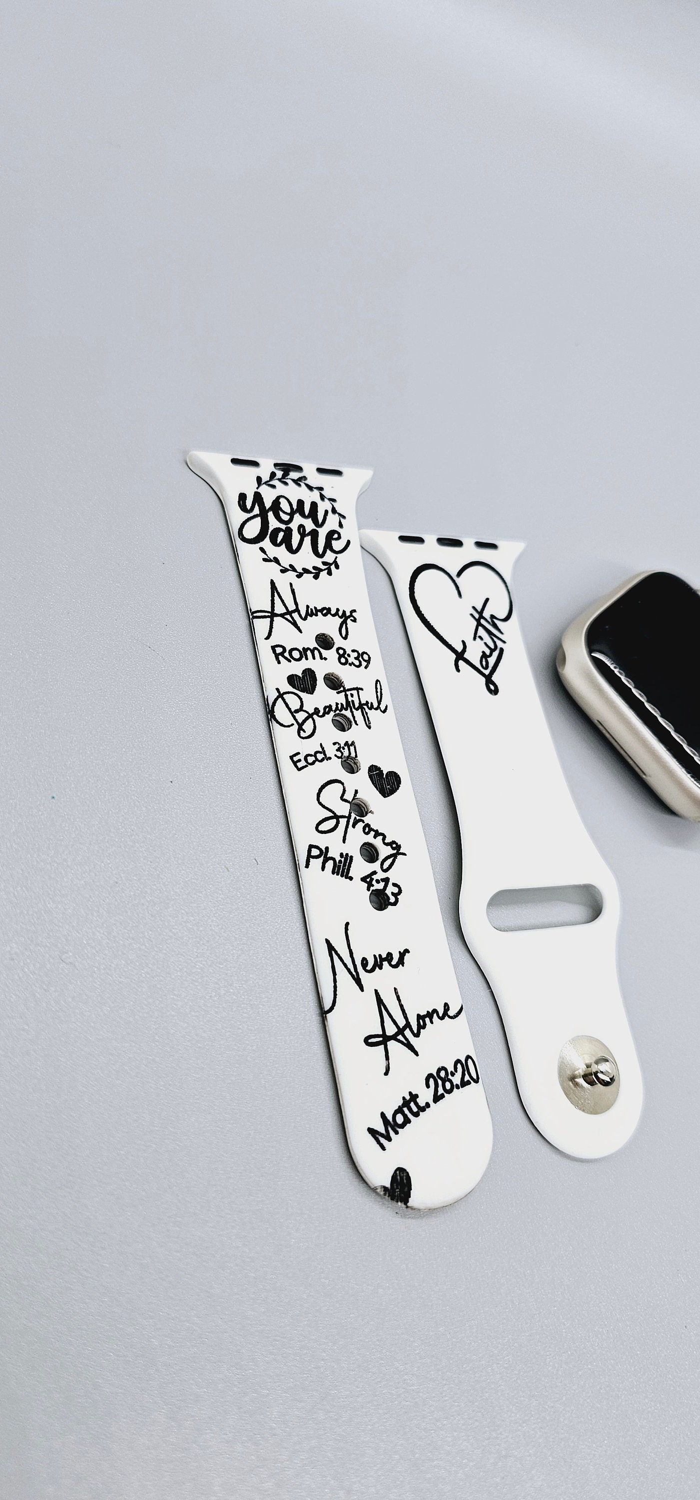 Jesus Faith Bible Band Personalized Strap Compatible With Apple Watch ...