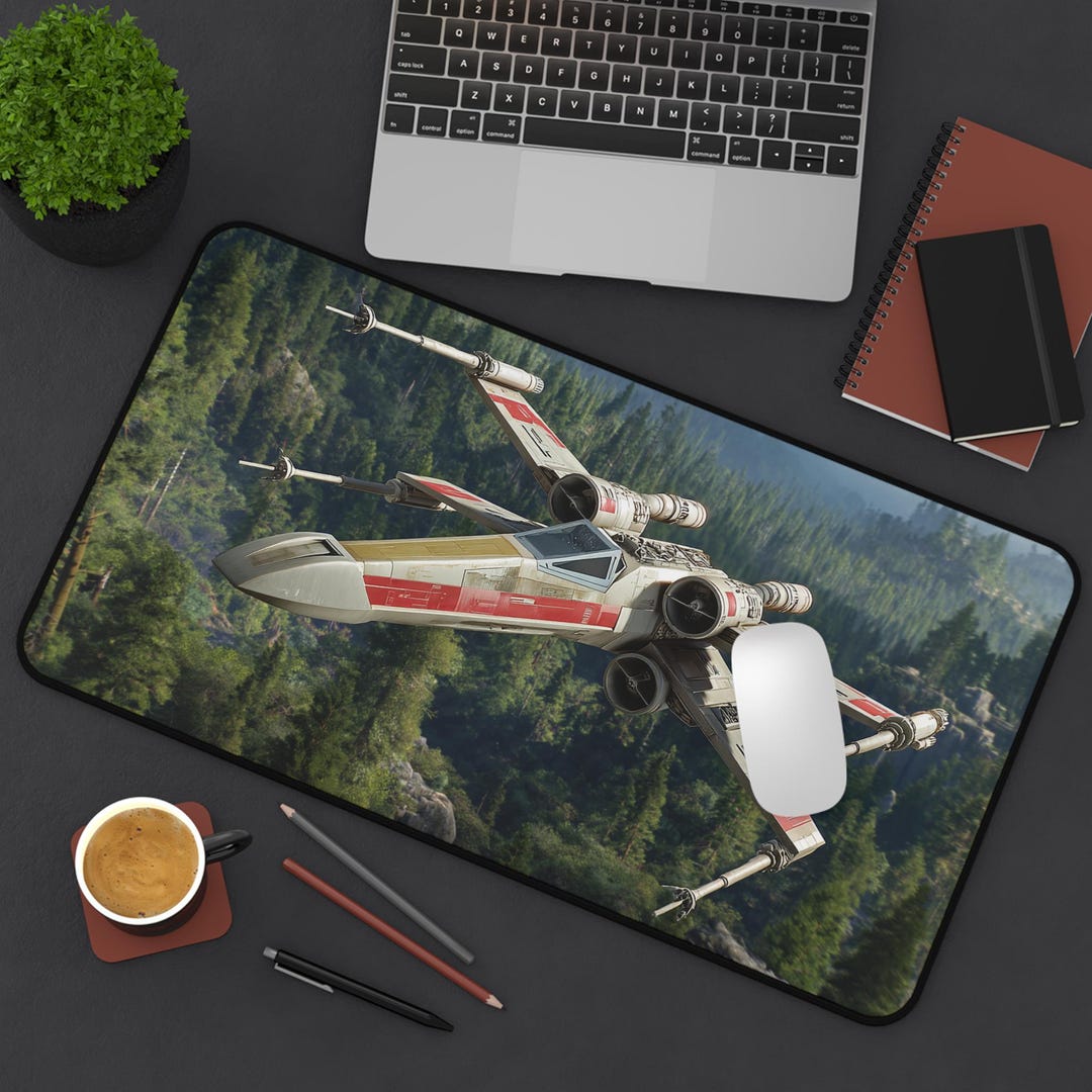 Star Wars Desk Mat - Premium Neoprene With Anti Slip Backing and Hemmed ...