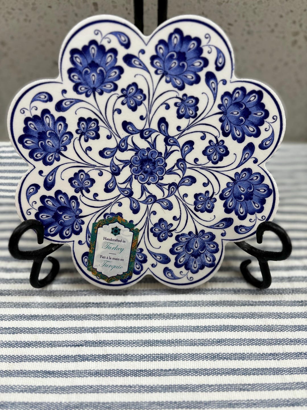 Vintage Style Hot Plate Trivets With Turkish Intricate Geometric ...