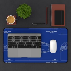 Star Trek Desk Mat - Premium Neoprene With Anti Slip Backing and Hemmed ...