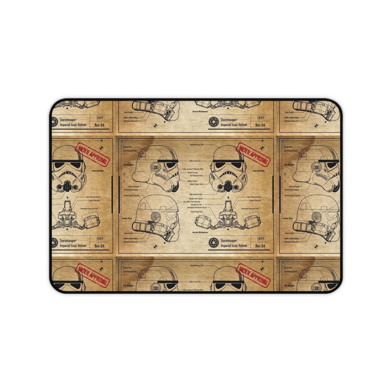 Star Wars Desk Mat: Stormtrooper Blueprint, Anti-slip Neoprene - Etsy