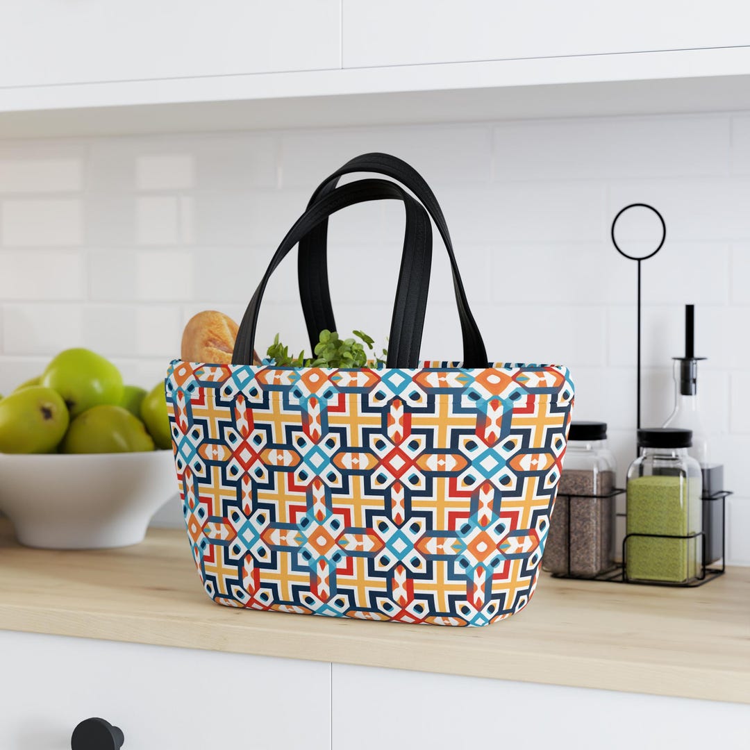 Soft Touch Neoprene Lunch Bag - Insulated, Stylish & Reusable Tote for ...