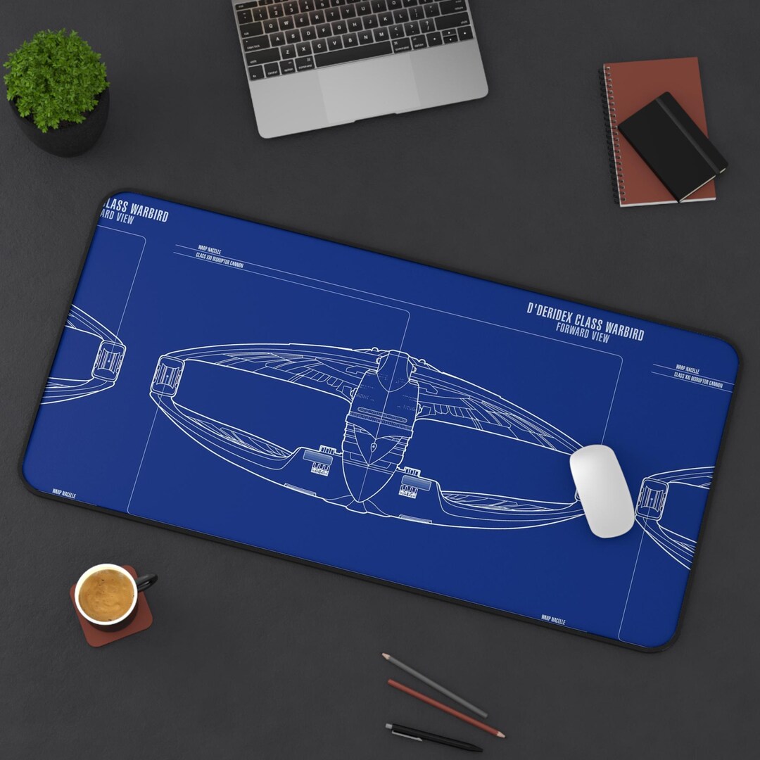 Star Trek Desk Mat - Premium Neoprene With Anti Slip Backing and Hemmed ...